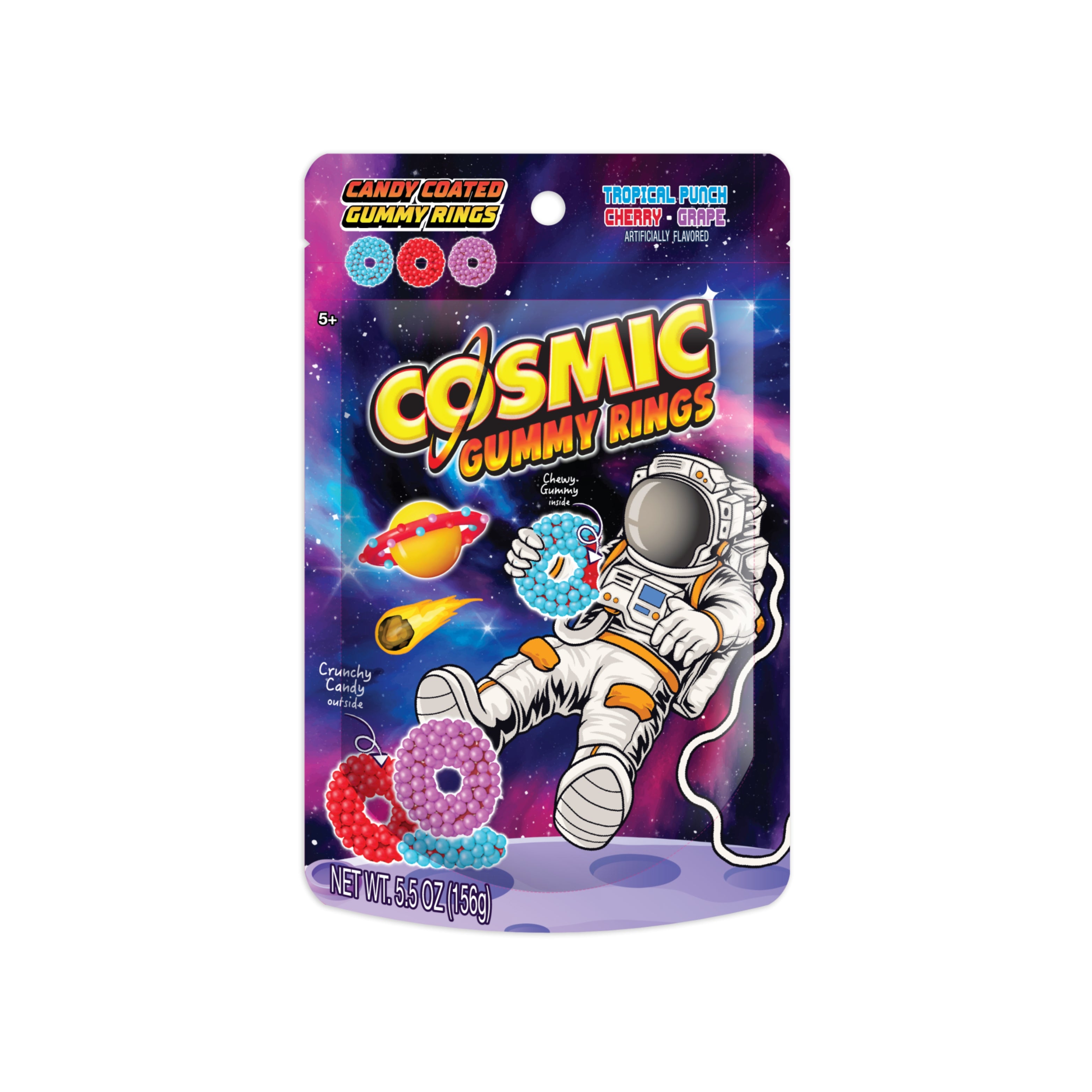 Cosmic Candy Coated Gummy Rings (USA)