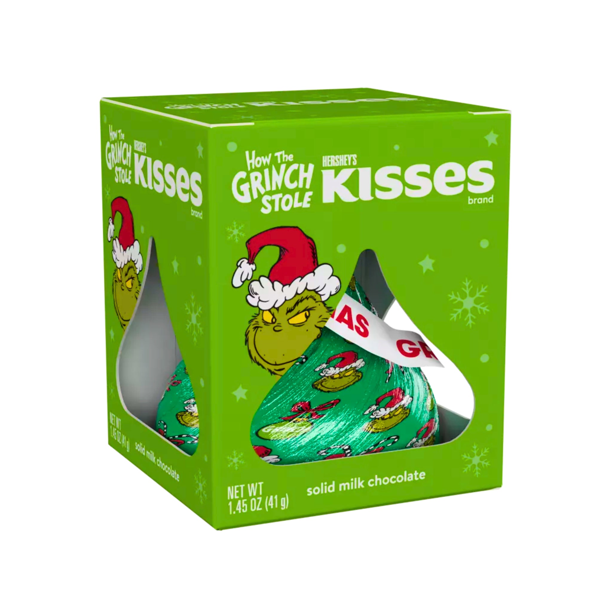 Hershey's Milk Chocolate Kiss Grinch Foil (US)