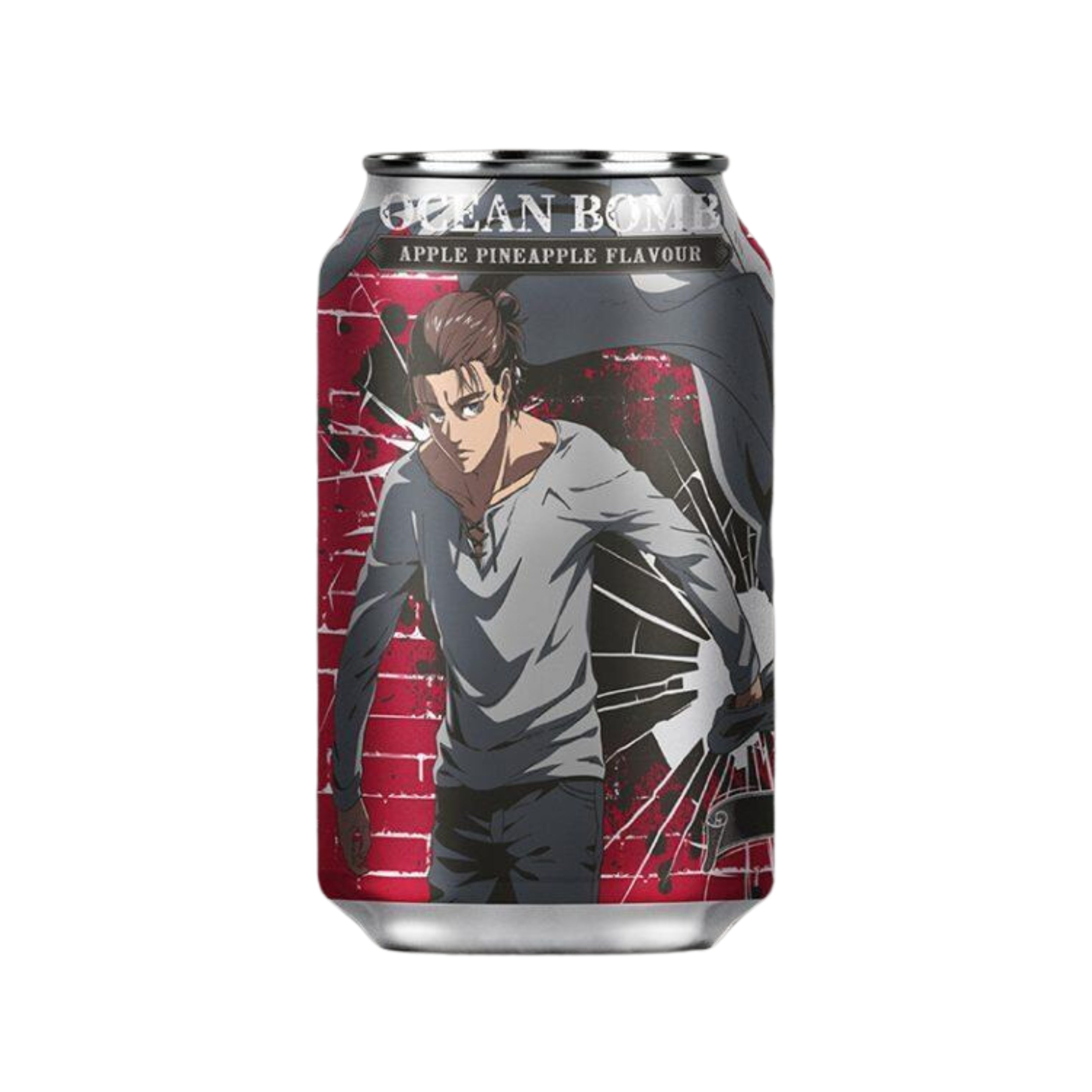 Ocean Bomb Attack on Titan Sparkling Water - Apple Pineapple (Taiwan)