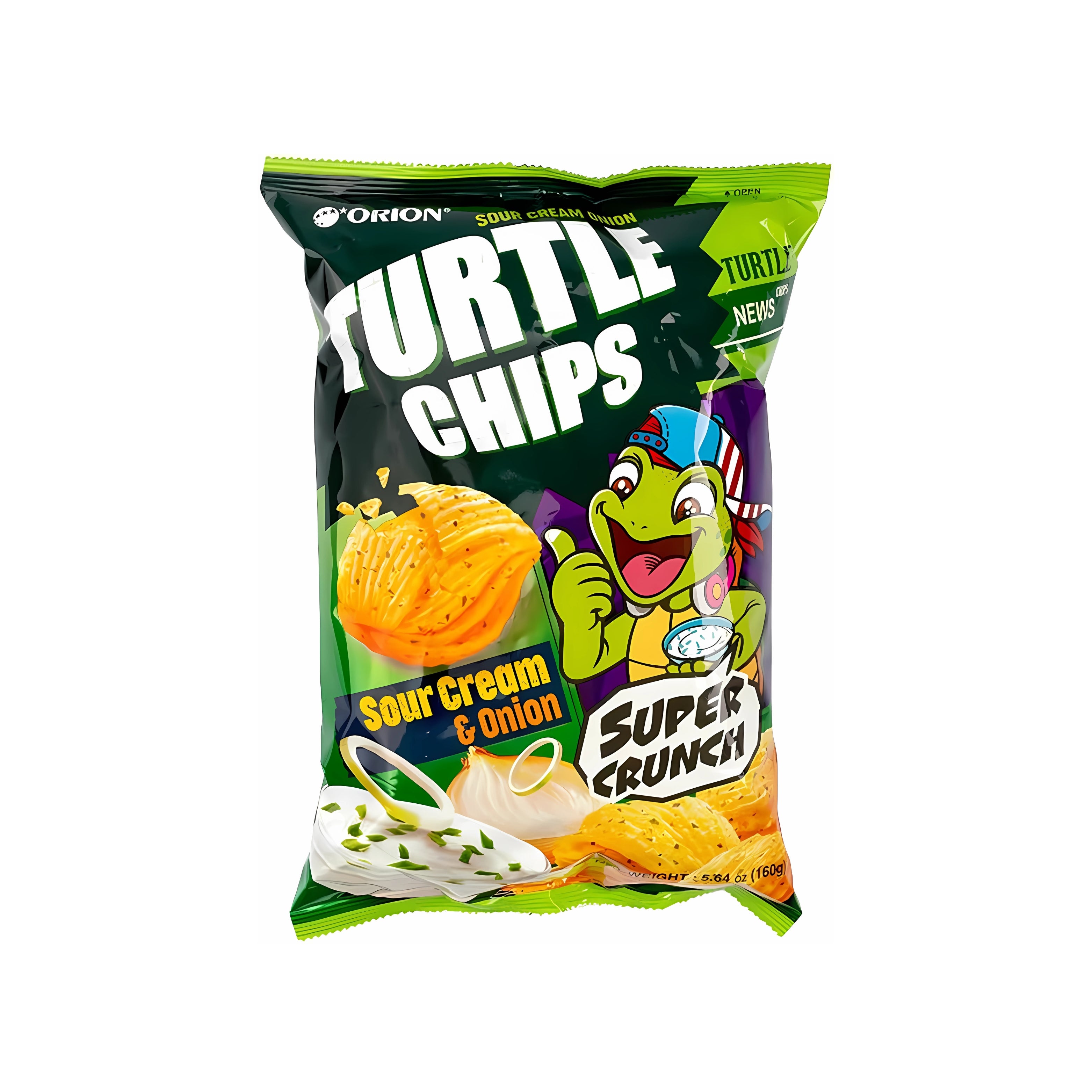 Orion Turtle Chip Sour Cream Onion (5.65oz)(Korea)