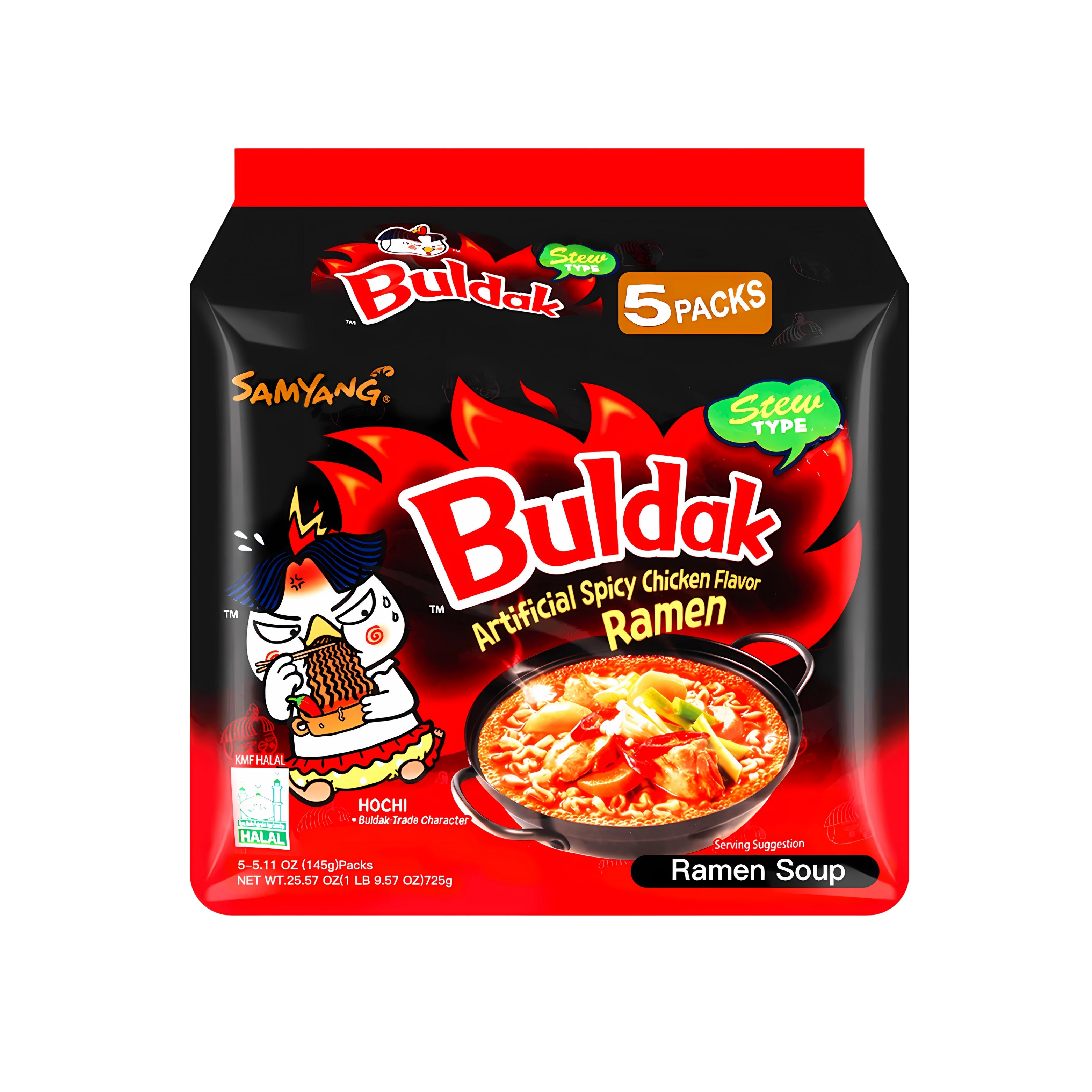 Samyang Buldak Stew Type Hot Chicken Ramen (5 Packs) (Korea)