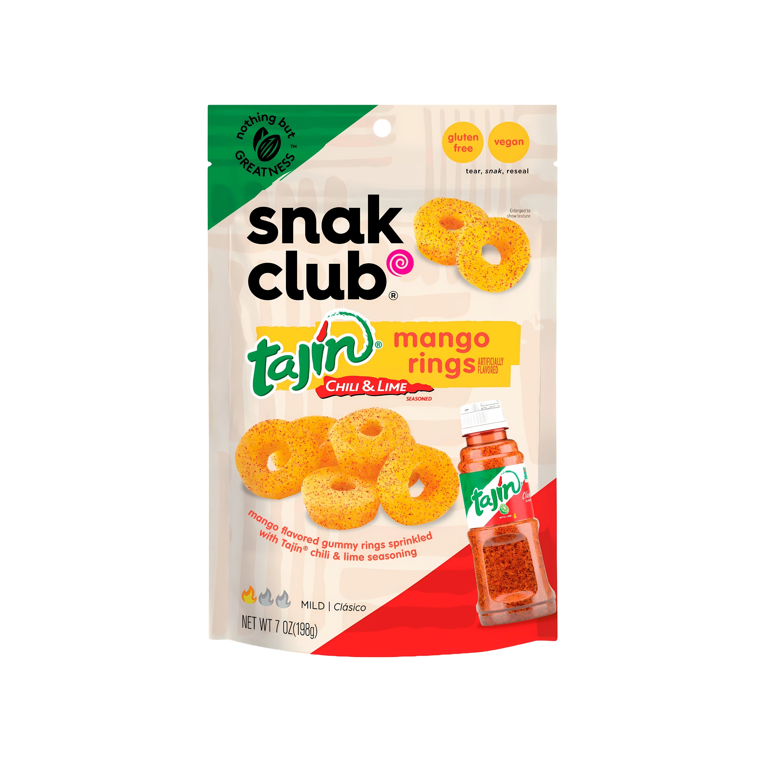 Snak Club Tajin Chili & Lime Mango Rings (USA)