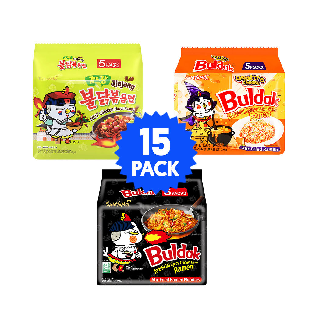 Buldak Featured Bundle (15 Packs)